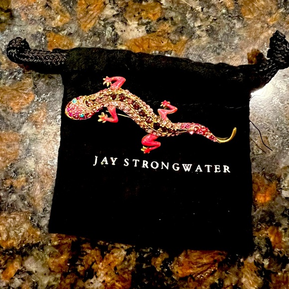 Jay Strongwater | Accessories | Jay Strongwater Gecko Pin | Poshmark